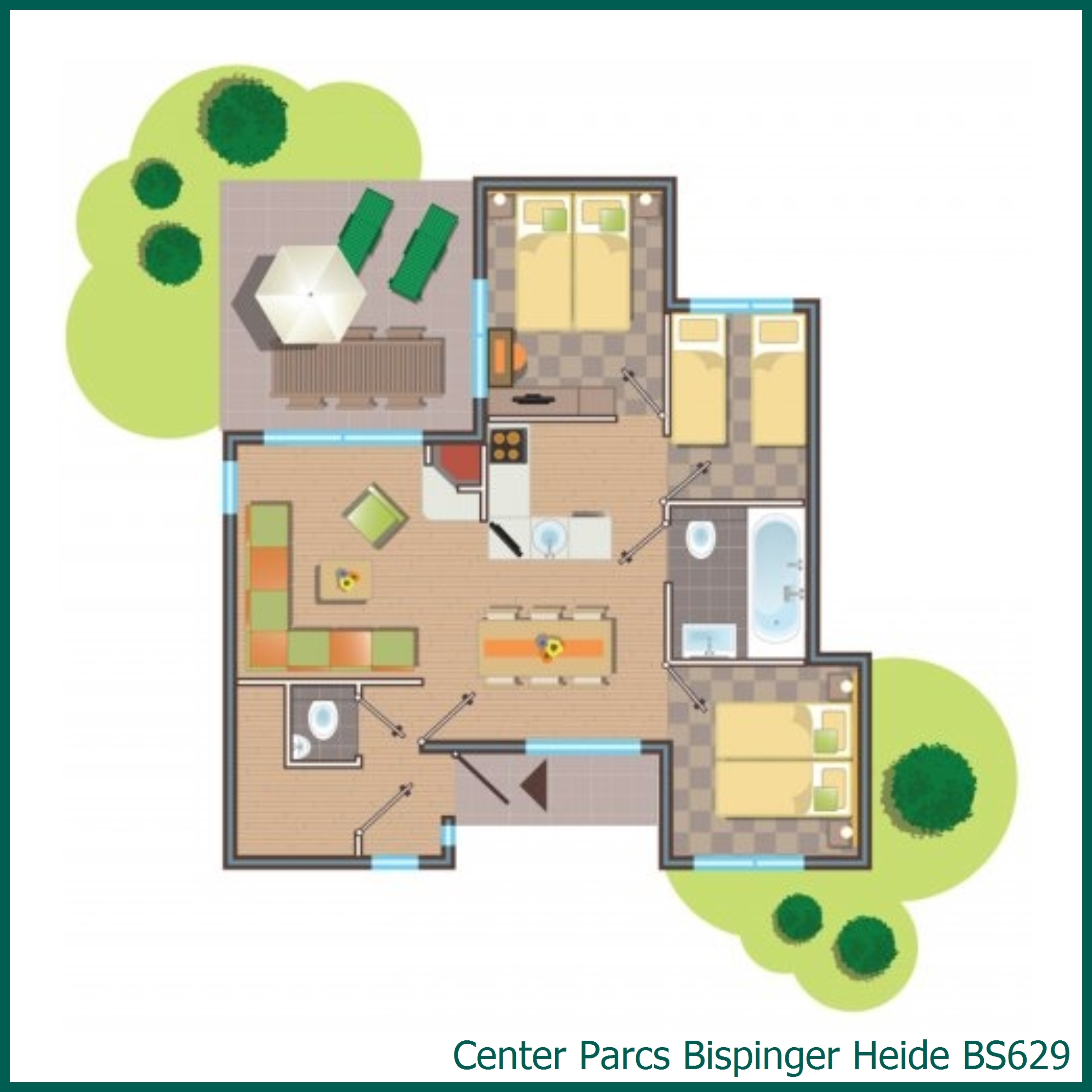 // BS629 - Center Parcs Bispinger Heide für 6 Personen in Center Parcs ...